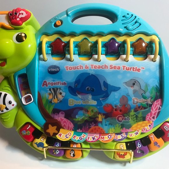 vtech | Toys | Vtech Touch Teach Sea Turtle Push Button Educational Toy ...